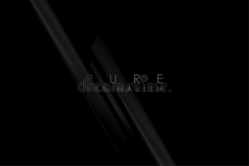 Black Glossy Stripes Abstract Tech Background Stock Illustration ...