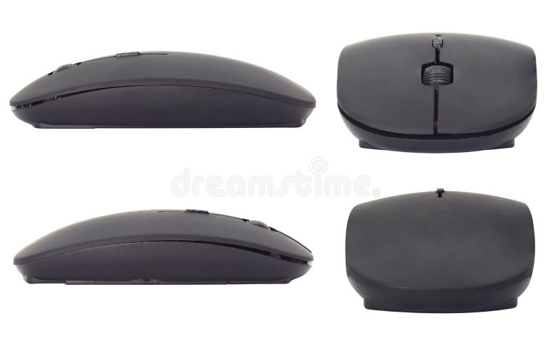 Computer Mouse Isolated on a White Background Stock Photo - Image of ...