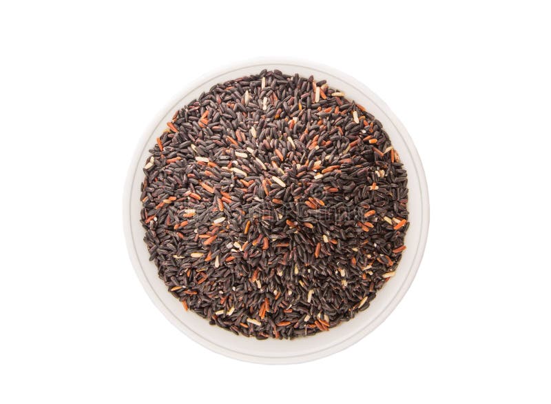 Black Glutinous Rice (black Sticky Rice,black Rice Stock Photo - Image ...