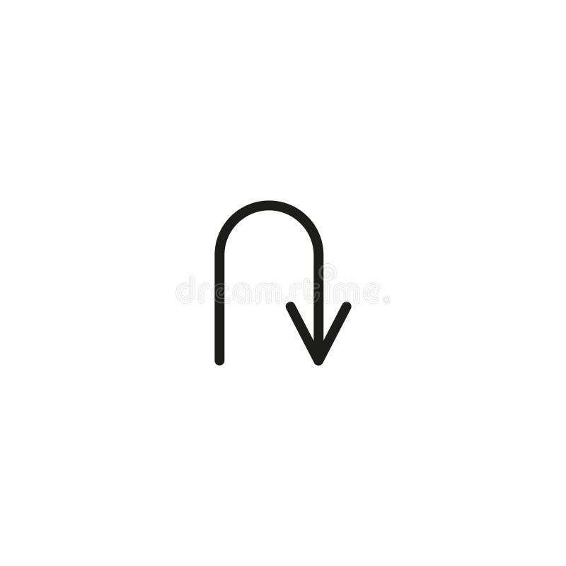 Return Icon Vector Isolated on White Background, Logo Concept of Return ...