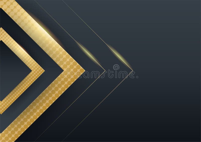 Black Gold Background Overlap Dimension Abstract Geometric Modern ...