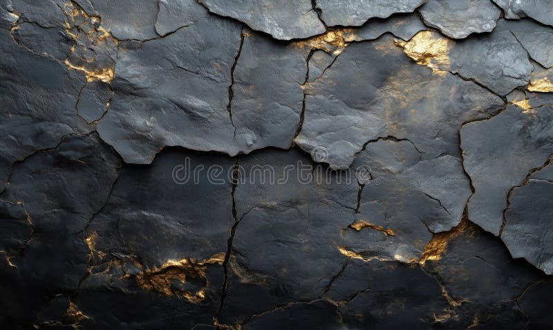Black and Gold Cracked Texture Background for Elegant Design Projects ...