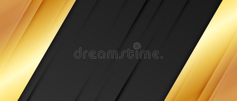 Black and Gold Design Abstract Modern Background Stock Illustration ...
