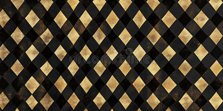 Black Gold Diamond Pattern Texture Background Stock Illustration ...