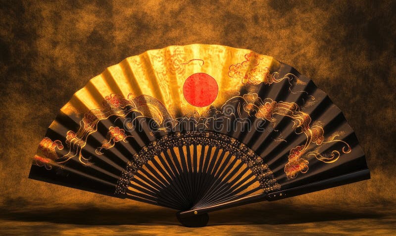 Black Gold Fan Red Sun Stock Photos - Free & Royalty-Free Stock Photos ...