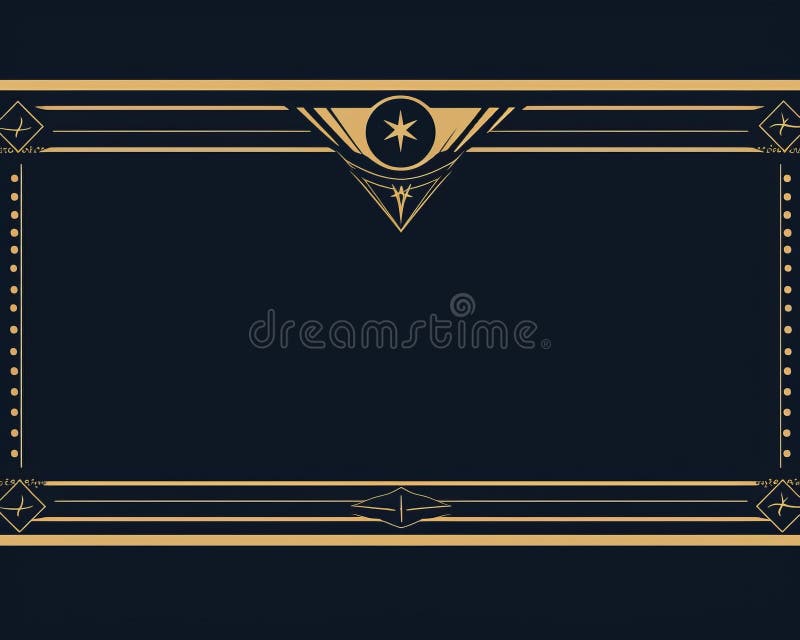 Star Certificate Frame Stock Illustrations – 6,710 Star Certificate ...