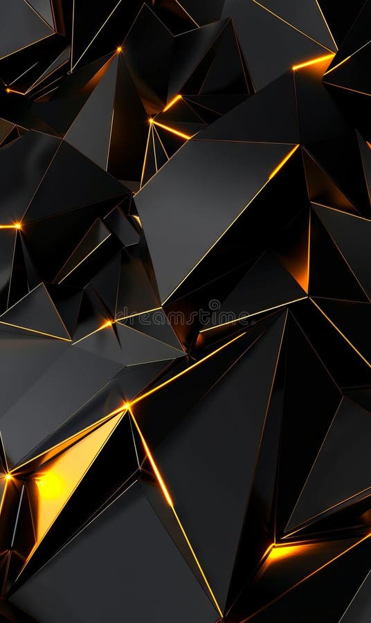 Black and Gold Geometric Background Stock Image - Image of geometric ...