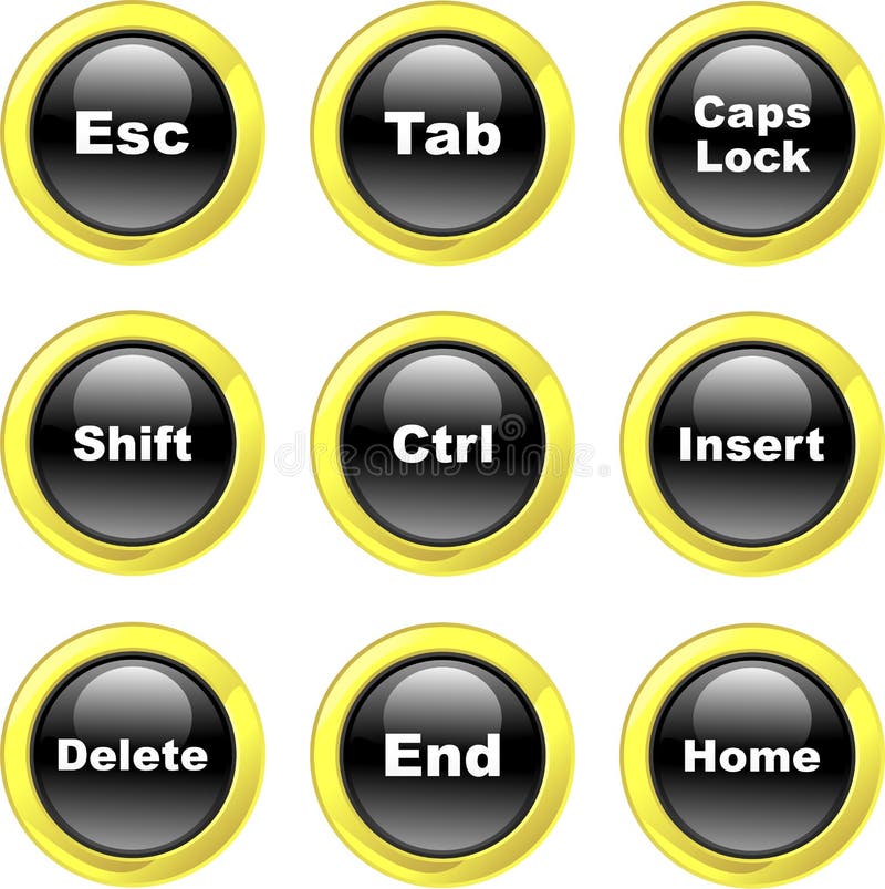 Black Icons Keyboard Stock Illustrations – 5,950 Black Icons Keyboard ...