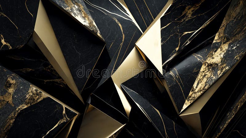 Black and Gold Luxury Background. Generative Ai Stock Illustration ...