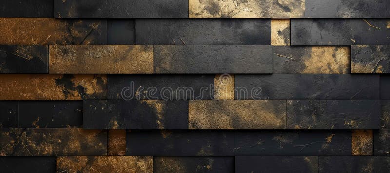Black Gold Rusty Checkered Iron Wall Texture Background Stock ...
