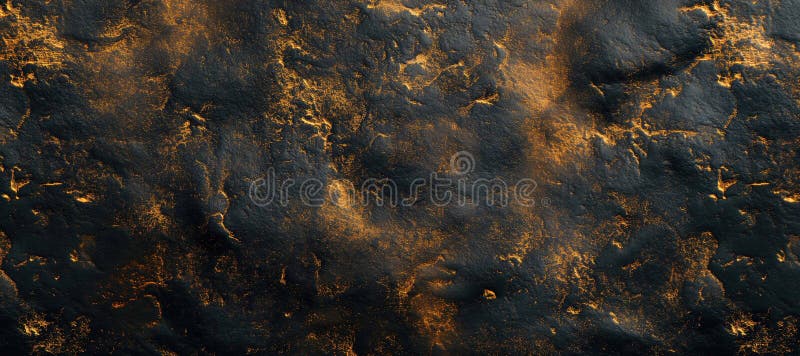 Black Gold Rusty Iron Wall Texture Background Stock Illustration ...