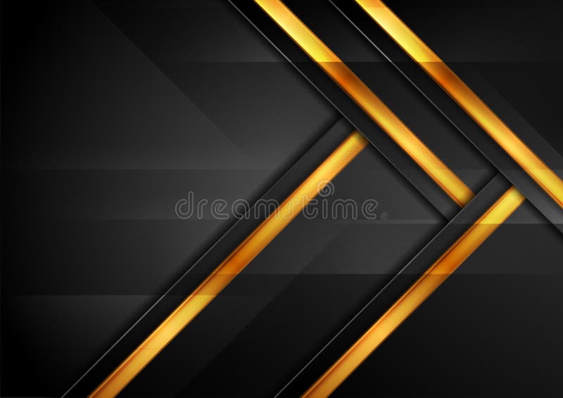 Black and Golden Abstract Hi-tech Background Stock Vector ...