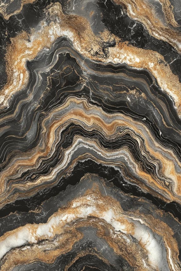 Black and Golden Onyx Marble Texture, Natural Pattern for Interior ...