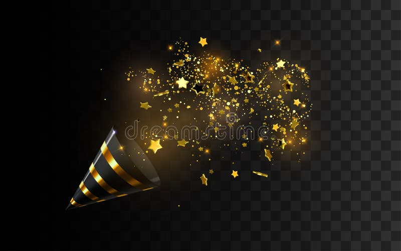 Party Confetti Popper. Exploding Birthday Celebration Confetti Poppers ...
