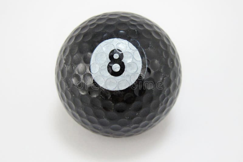 Golden Golf Ball stock photo. Image of space, game, blue - 2122906