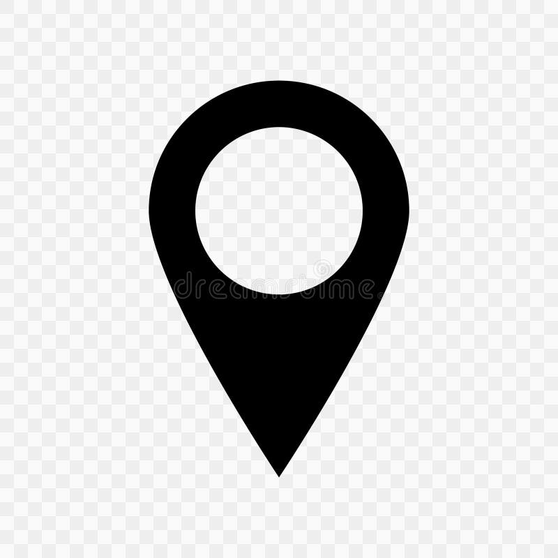 Black Gps Map Pointer Icon. Transparent Background Stock Illustration ... Black Gps Map Pointer Icon. Transparent Background Stock Illustration ...