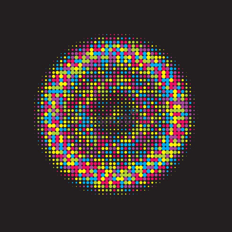 Black Gradient Dots. Colorful Halftone Dots. Texture Modern. Dot ...