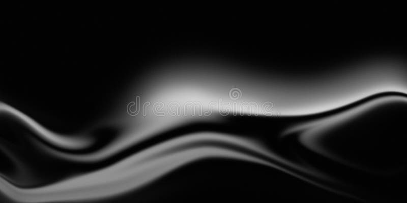 Black Gradient Wave Background with Added Noise. Dark Flowing Black ...