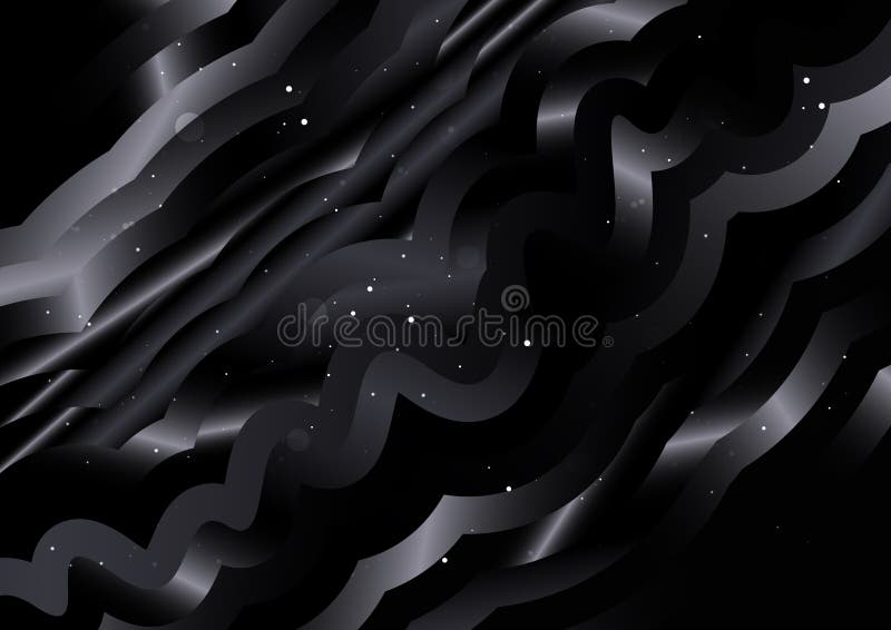 Black Gradient Wave Background Stock Vector - Illustration of ...