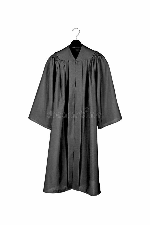 Black graduation gown stock photo. Image of bachelors - 23649054