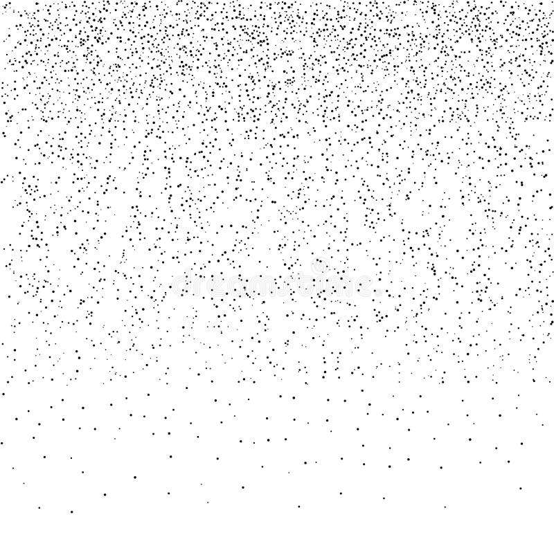 Black Grainy Texture, Inky Dots Falling Down Like Snow or Confetti ...