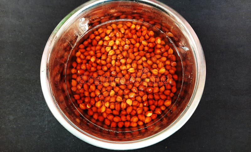 Black Grams are Soaking in Water Closeup Image Stock Photo - Image of ...