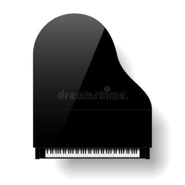 Grand Piano Top View Stock Illustrations – 658 Grand Piano Top View ...