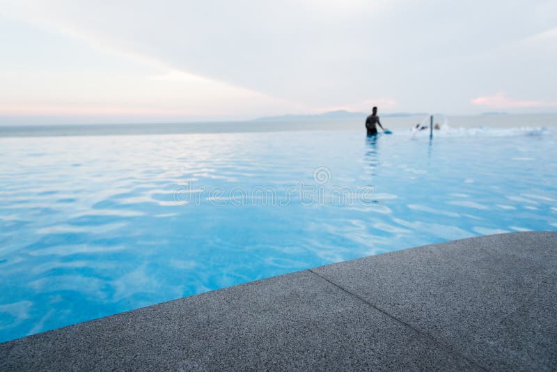 Black Granite Stone Pool Edge Stock Photo - Image of blue, horizontal ...