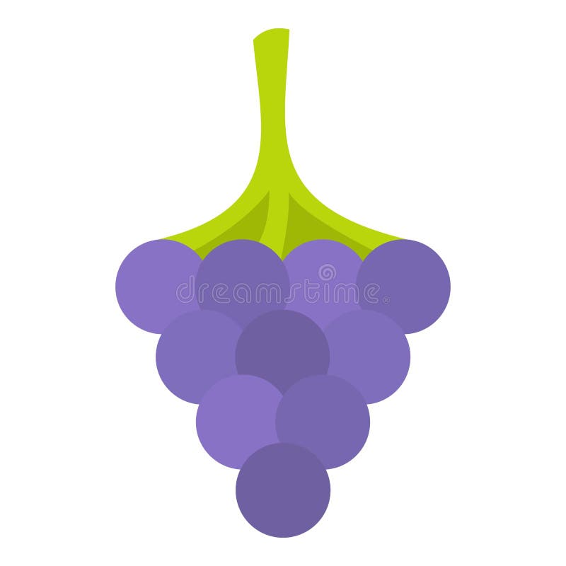 Black grape icon stock vector. Illustration of life, blue - 90976077