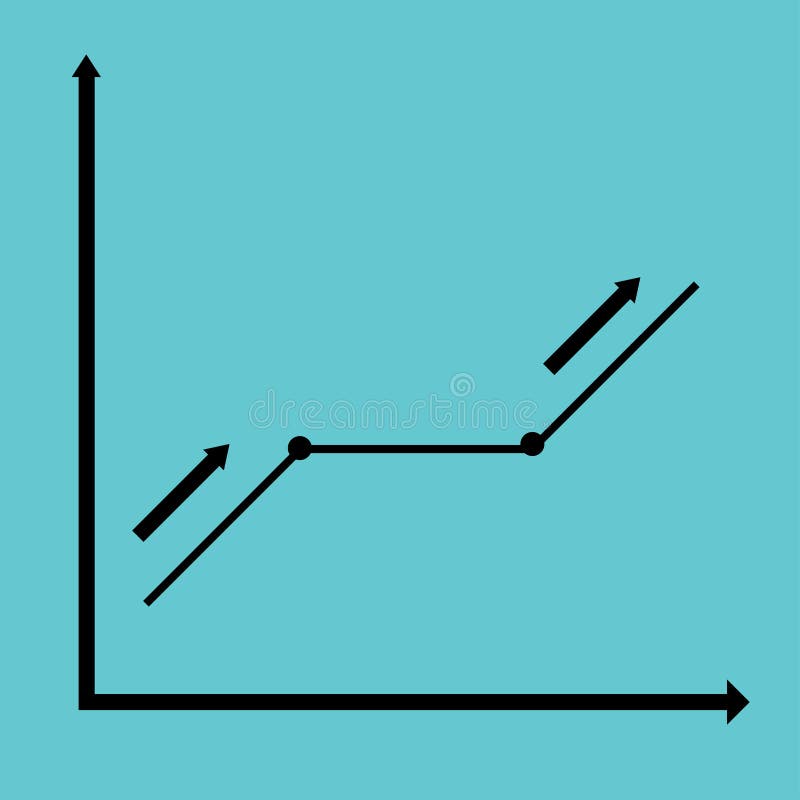 Black Graph with Green Money Symbol Stock Illustration - Illustration ...