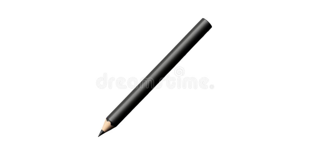 Black Graphite Pencil. Essential Tool for Writing, Drawing, and ...