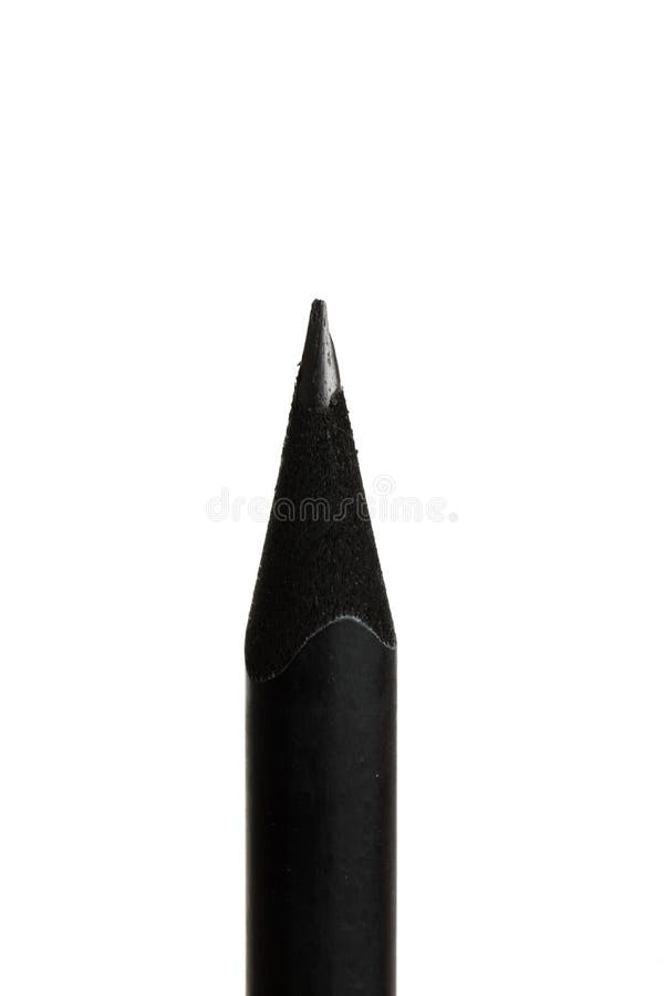 Black Graphite Pencil Triangular Shape Isolated Stock Photo - Image of ...