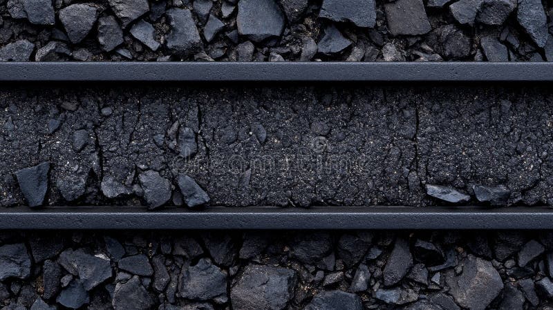 Black Gravel Railroad Track, Abstract Texture, Dark Composition ...
