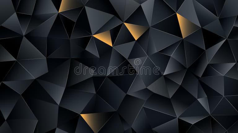 Black and Gray Abstract Background Featuring Geometric Triangular ...