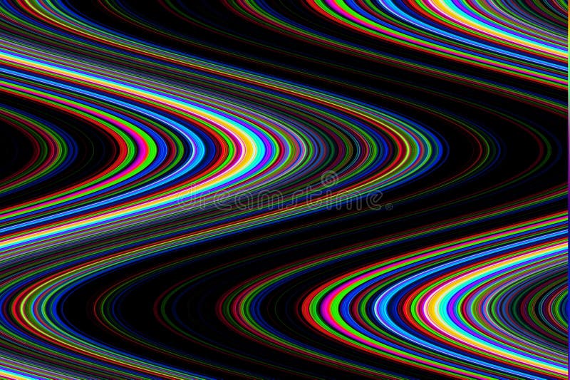 Black and Gray Colorful Program Glitch with Straight Lines and with ...