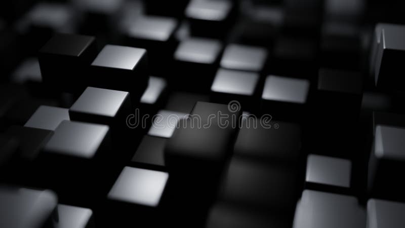 Black and Gray Cube Abstract Background with Modern Geometric 3D Digital Design Stock ...
