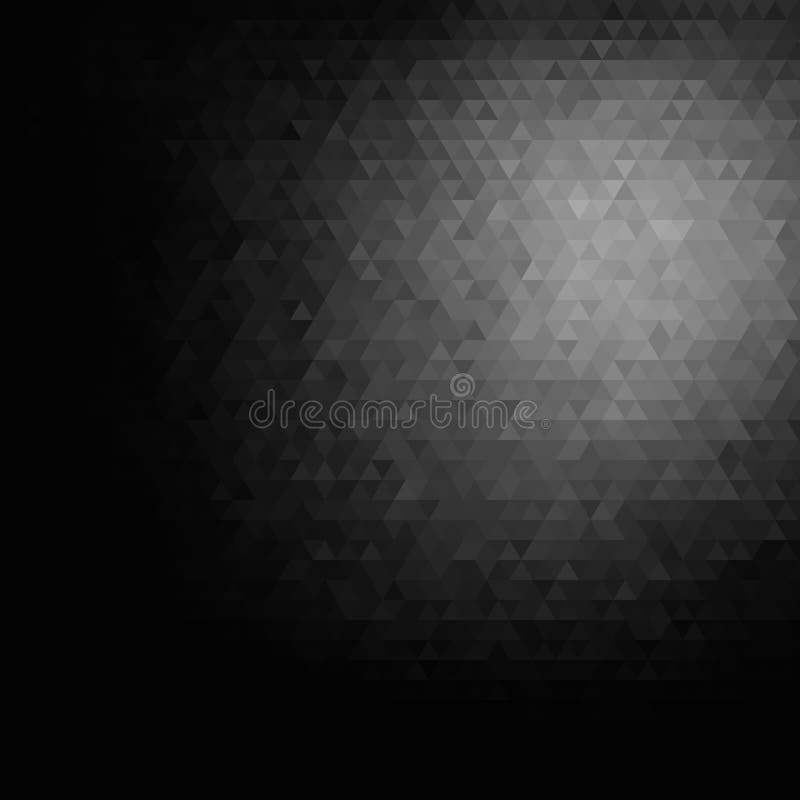 Gray Geometric Design Element. Vector Illustration in Polygonal Style ...