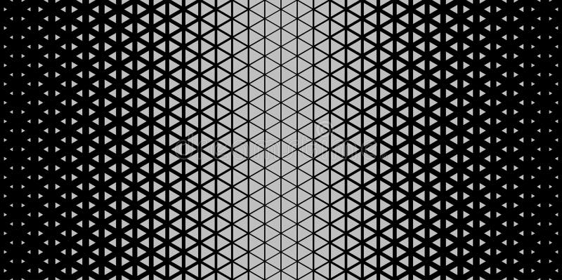 Black Gray Halftone Triangles Pattern. Abstract Geometric Gradient Background. Vector ...
