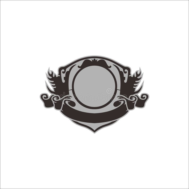 Black and Gray Logo Elements on a White Background Stock Vector ...