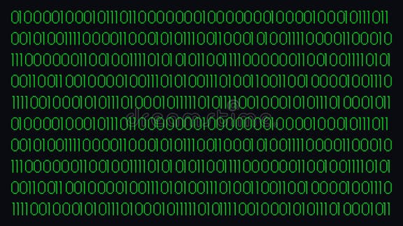 Black and Green Binary Code Background. Data Technology Pattern in ...