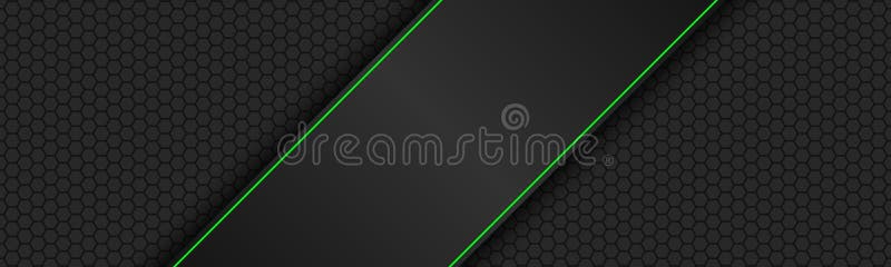 Black and Green Modern Material Design with Polygon Header. Corporate ...