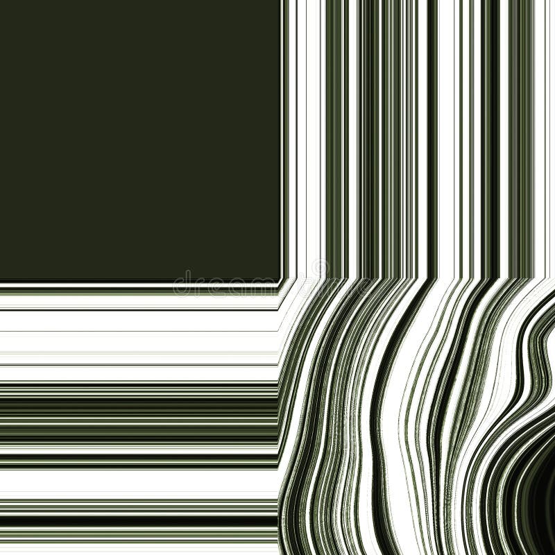 Repeat Edge Pattern in Black Green Stripes Stock Illustration ...