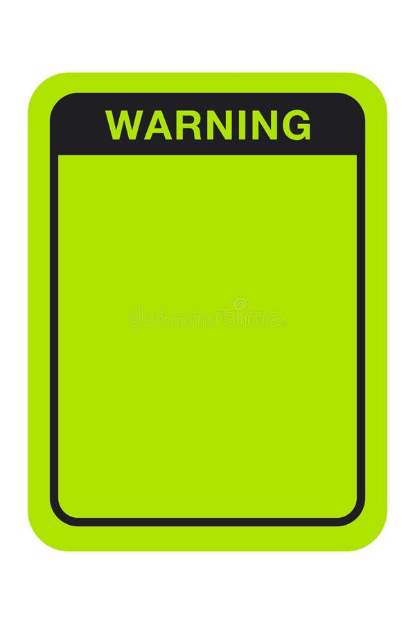 Green Warning Stamp. Eps10 Vector Badge Stock Vector - Illustration of ...