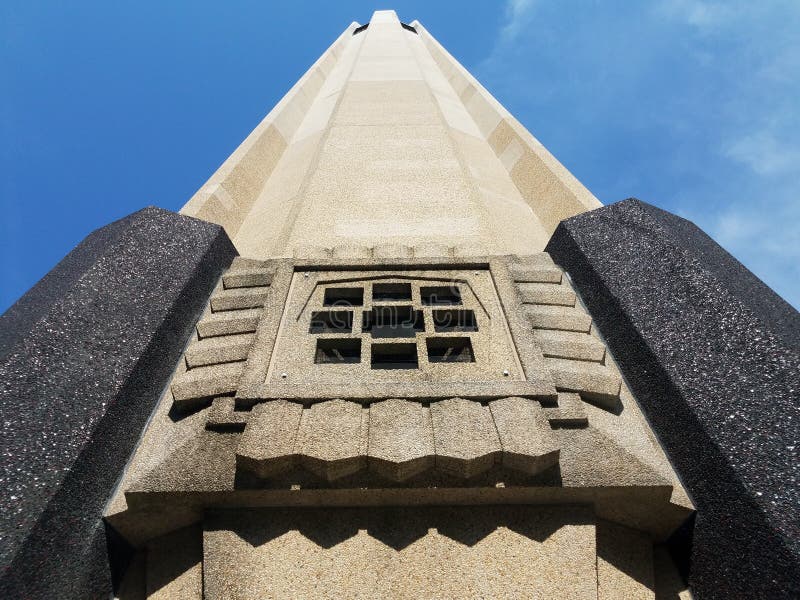 Black and Grey Cement Tower or Building Stock Image - Image of concrete ...
