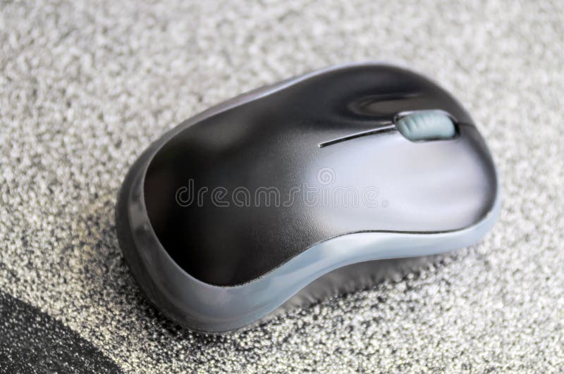 Black and Grey Computer Mouse Stock Image - Image of cable, click: 70049081