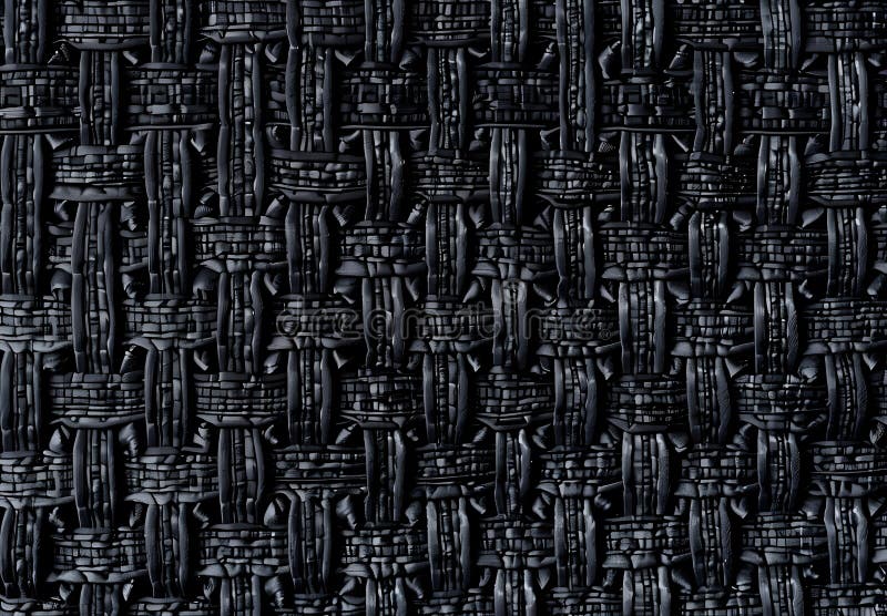 Black Woven Fabric Texture Seamless Pattern Stock Illustration ...