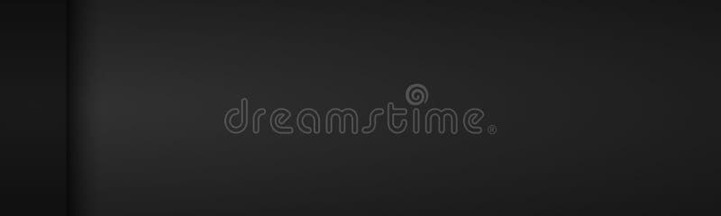Black and Grey Modern Material Vector Header. Design Banner with Blank ...