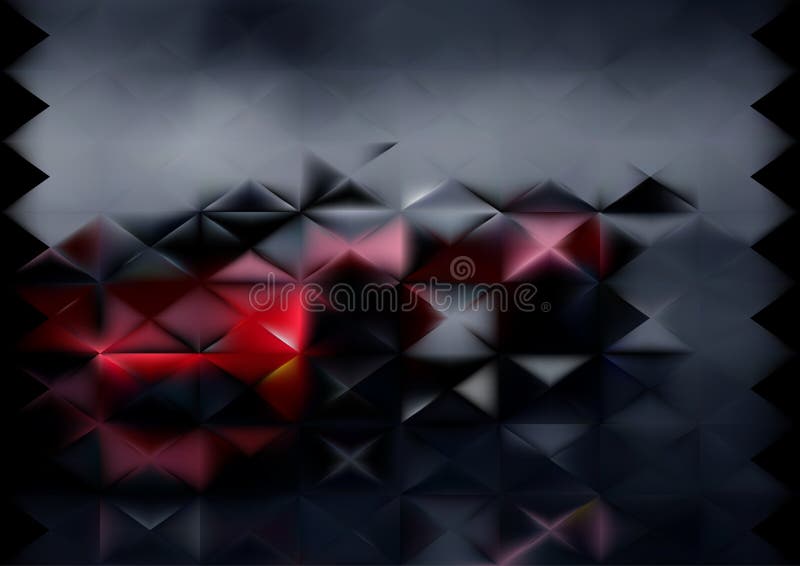 Black Grey and Red Geometric Triangle Pattern Background Design Stock ...