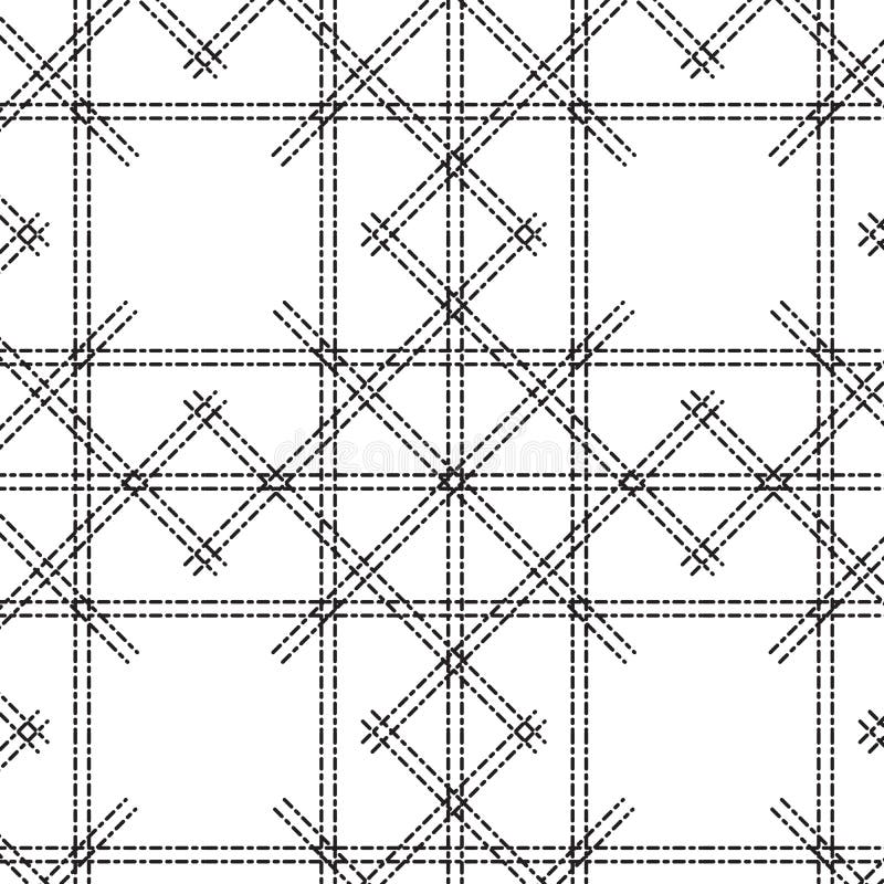 Black Grid Dashed Line with Diamond Shape Pattern Background Stock ...