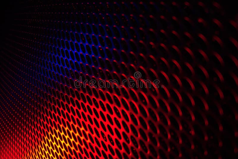 Black Grid Speaker Texture with Red and Blue Colors Stock Photo - Image ...